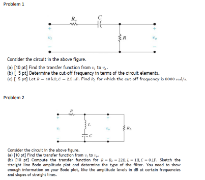 Solved Problem 1 с R. AM R Consider the circuit in the above | Chegg.com