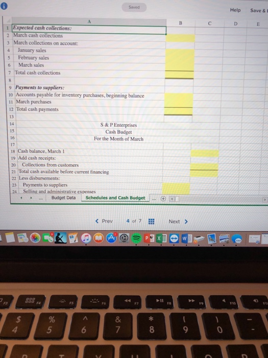 Solved Help Save & Exit Subn needs a cash for March. The ion | Chegg.com