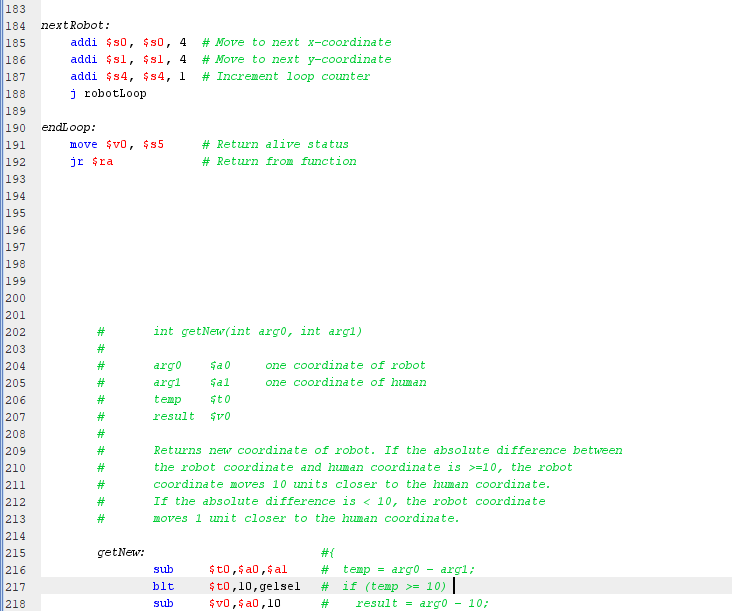 Solved Help me with an error in my code, in the moveRobot | Chegg.com
