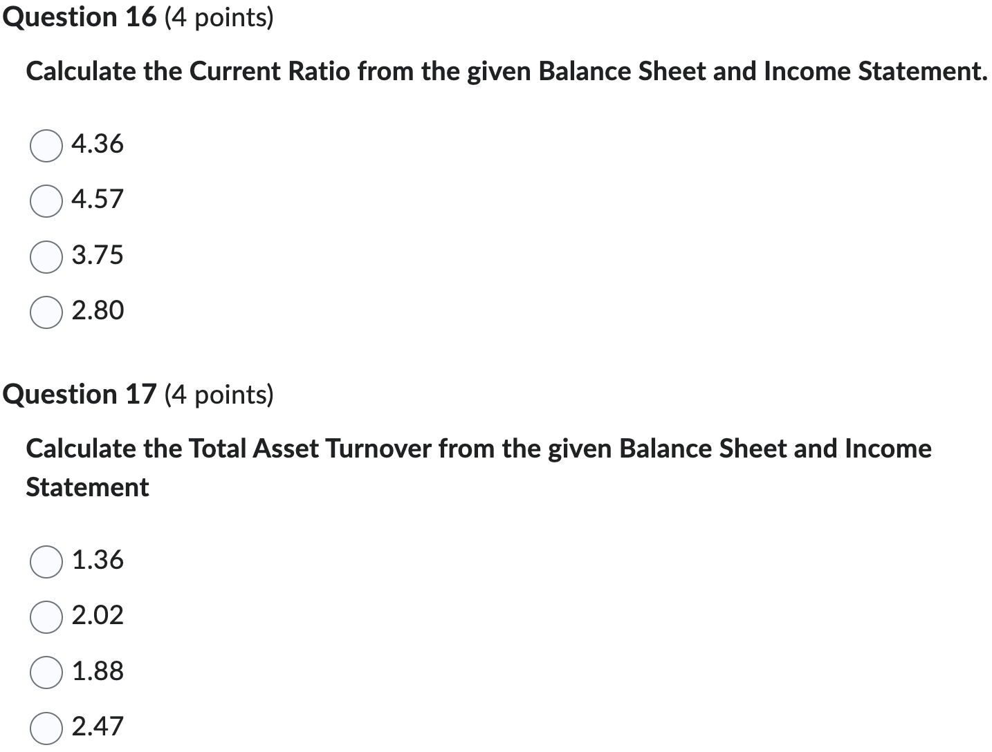 Solved Calculate the Current Ratio from the given Balance | Chegg.com