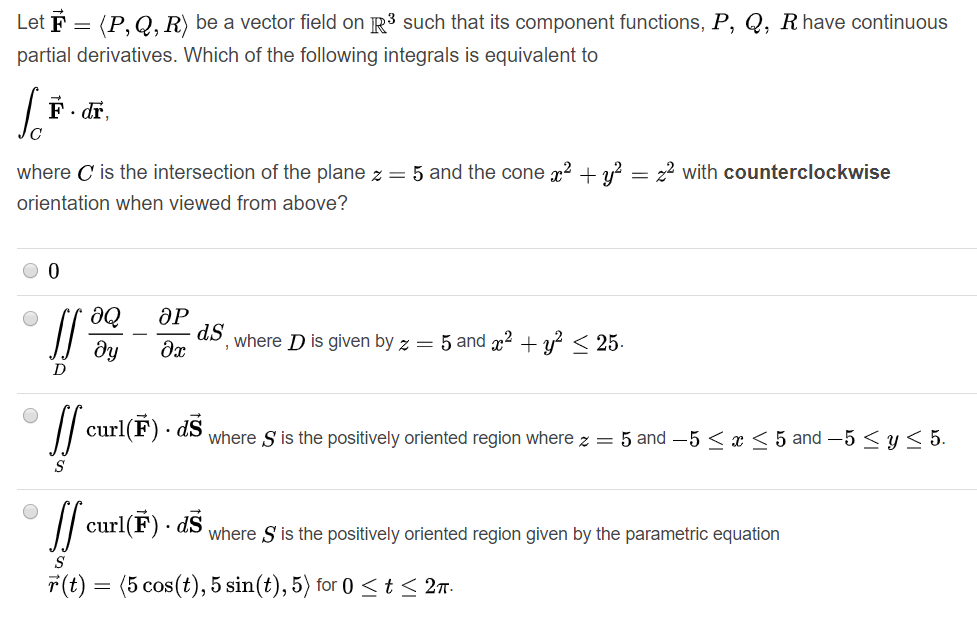 Solved Let F → = 〈 P , Q , R 〉 be a vector field on R 3 | Chegg.com