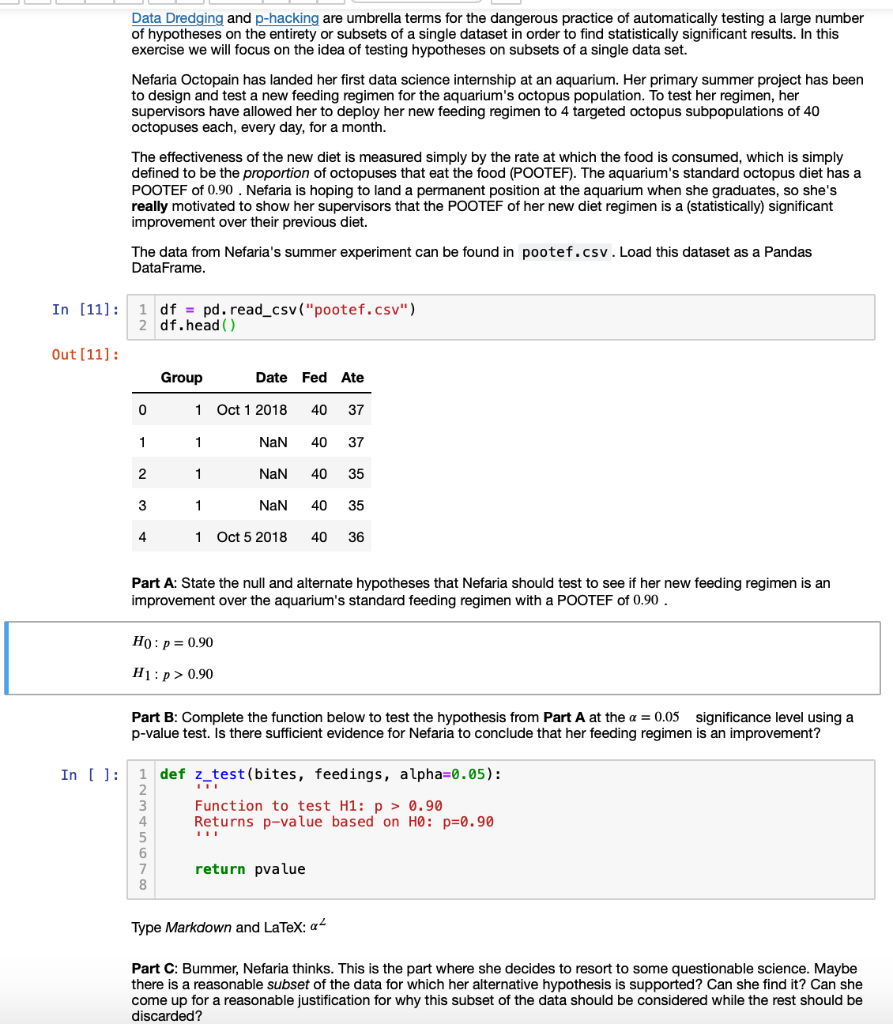 Data Dredging and p-hacking are umbrella terms for | Chegg.com