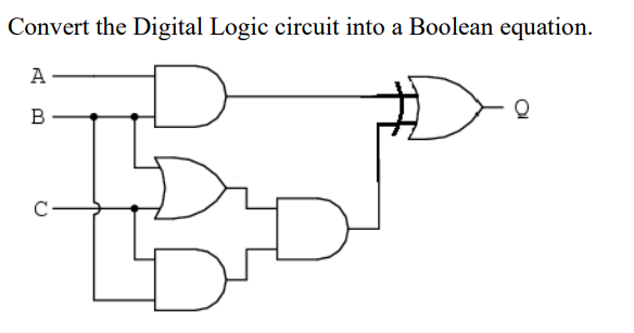 Solved Convert the Digital Logic circuit into a Boolean | Chegg.com