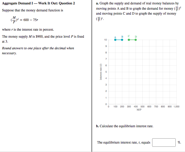 Solved Aggregate Demand I - Work It Out: Question 2 Suppose | Chegg.com