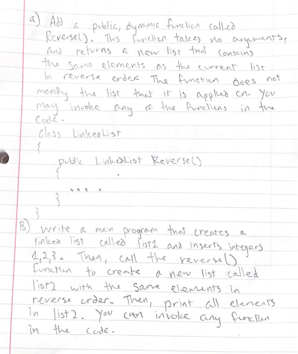 Solved ar null 4 if . This singly linked list implementation | Chegg.com