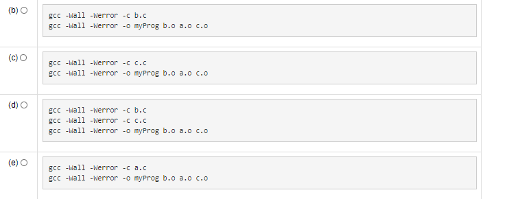 Solved Question 1 (1 mark) Consider the Makefile CC=gcc | Chegg.com