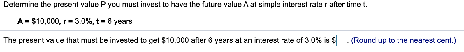 Solved The principal P is borrowed at a simple interest rate | Chegg.com