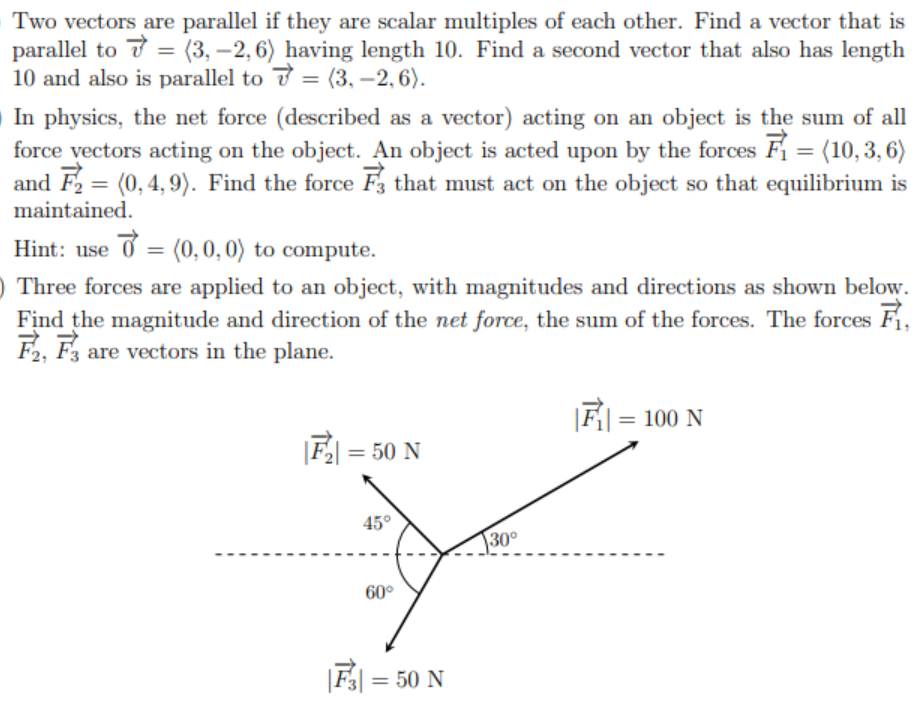 Solved Two vectors are parallel if they are scalar multiples | Chegg.com Solved Two vectors are parallel if they are scalar multiples | Chegg.com