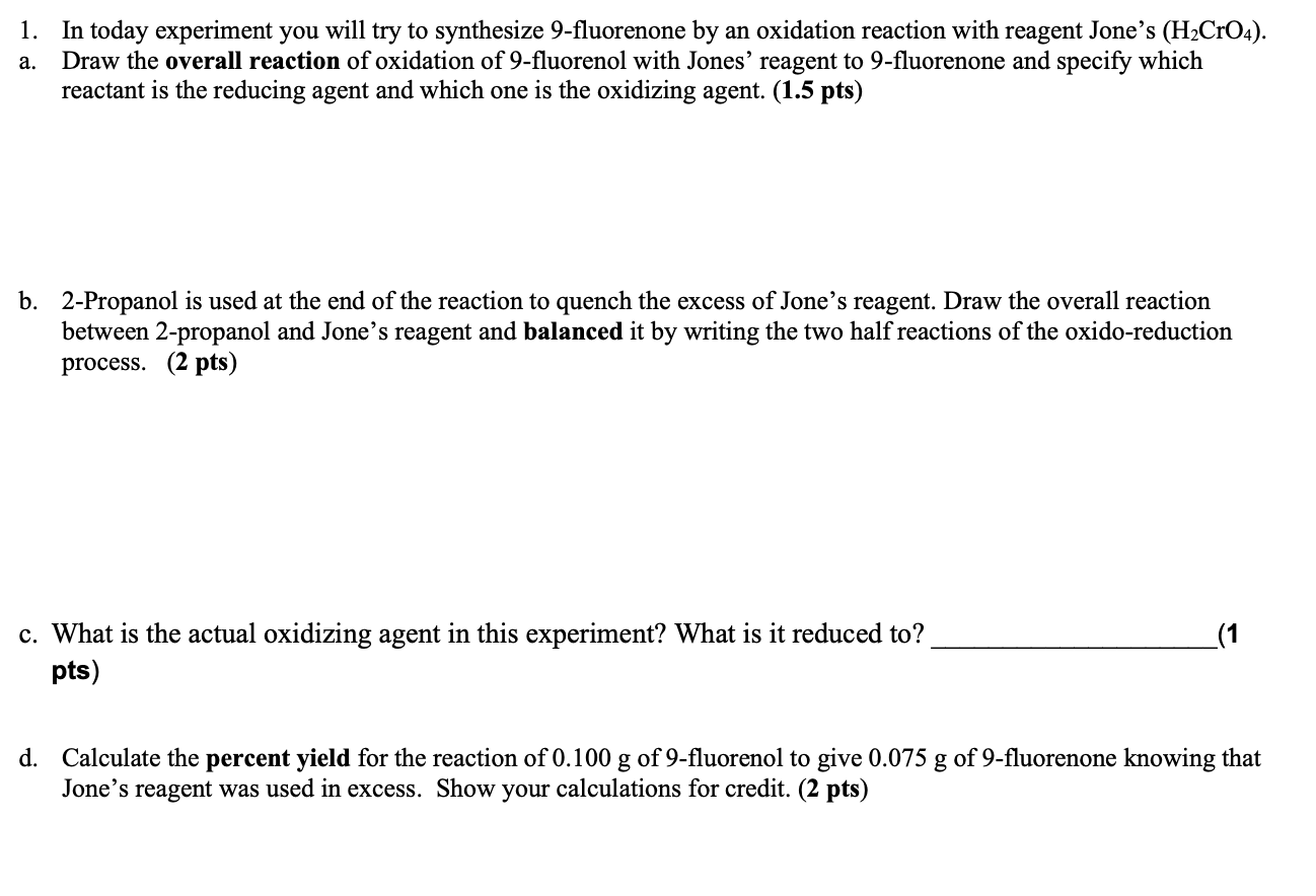 Solved 1. In today experiment you will try to synthesize | Chegg.com