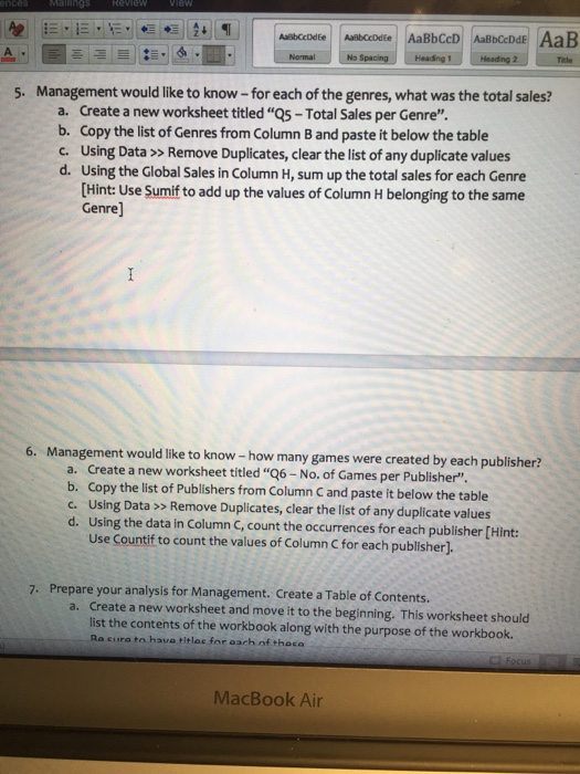Solved Read the brief case below. Using the Excel | Chegg.com