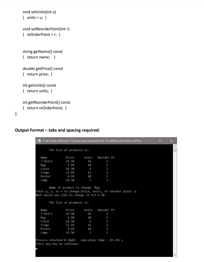 CSE 112 – Lab #8 Corporate Sales – Vectors, Classes, | Chegg.com