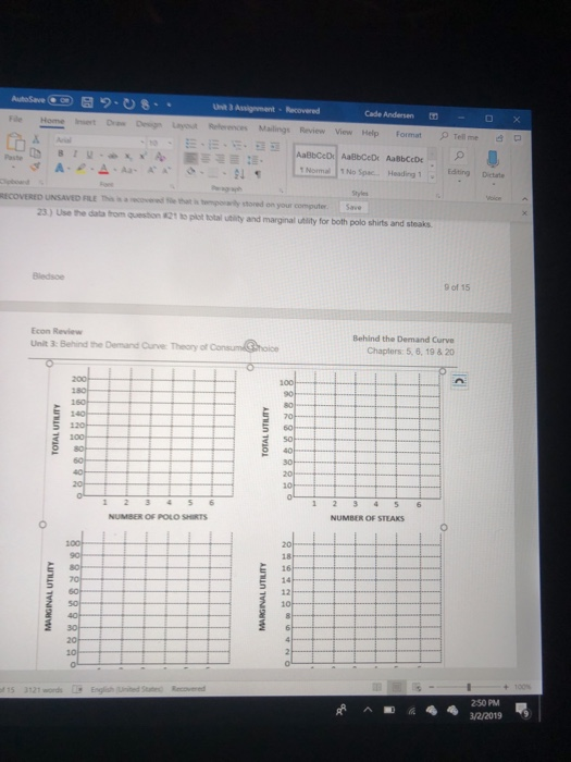 Solved Insert Draw Design Layout References Mailings Review | Chegg.com
