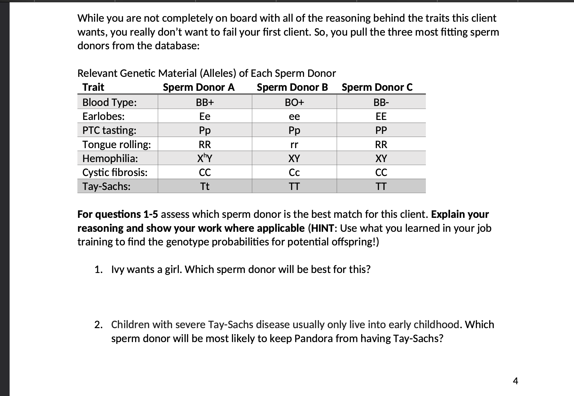 Solved BIOL 1101: Fundamentals of Biology Mendelian Heredity | Chegg.com