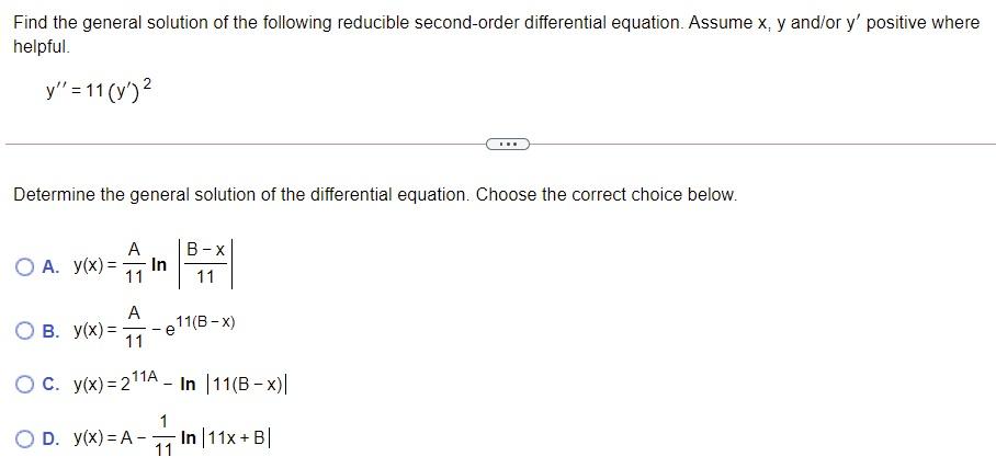 Solved Find the general solution of the following reducible | Chegg.com