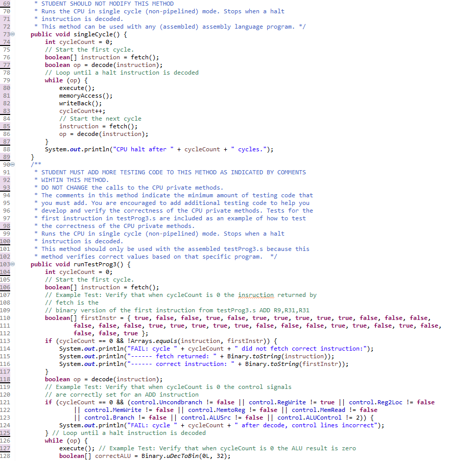 The Provided is my code as it is now. I did all | Chegg.com