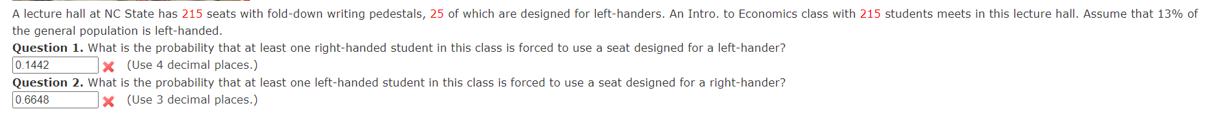 Solved the general population is left-handed. Question 1. | Chegg.com