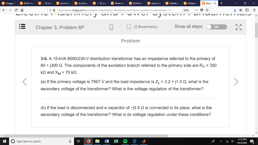 Solved Please Do the following problems using the Per | Chegg.com