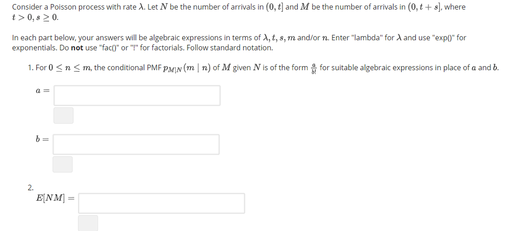 Solved Consider A Poisson Process With Rate λ Let N Be The 