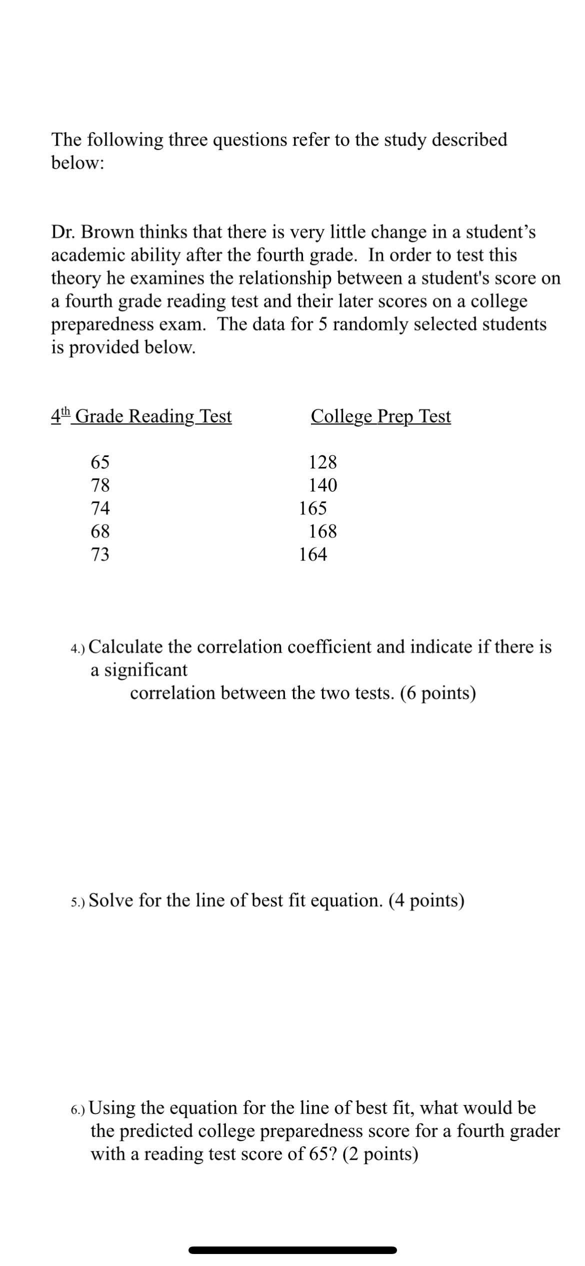 Solved The following three questions refer to the study | Chegg.com