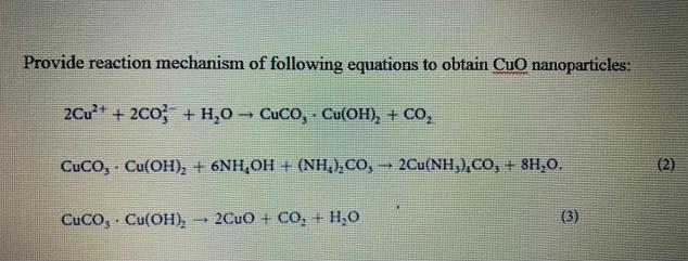Solved Provide reaction mechanism of following equations to | Chegg.com