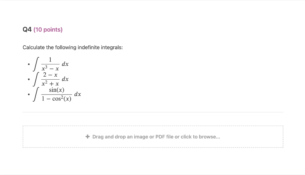 Solved Calculate the following indefinite integrals: - | Chegg.com