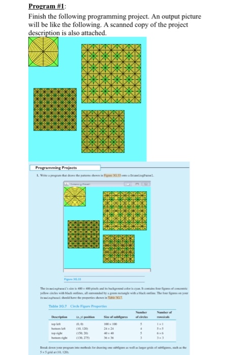 Solved Program #1: Finish the following programming project. | Chegg.com