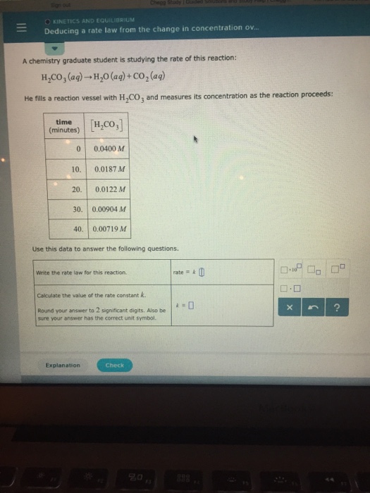 Solved KINETICS AND EQUILIBRIUM -Deducing a rate law from | Chegg.com