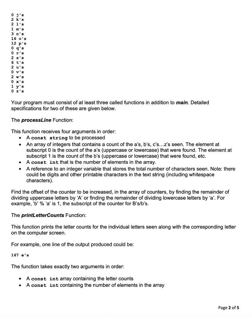 Solved MUST BE WRITTEN IN C++, PLEASE READ THE ENTIRE | Chegg.com