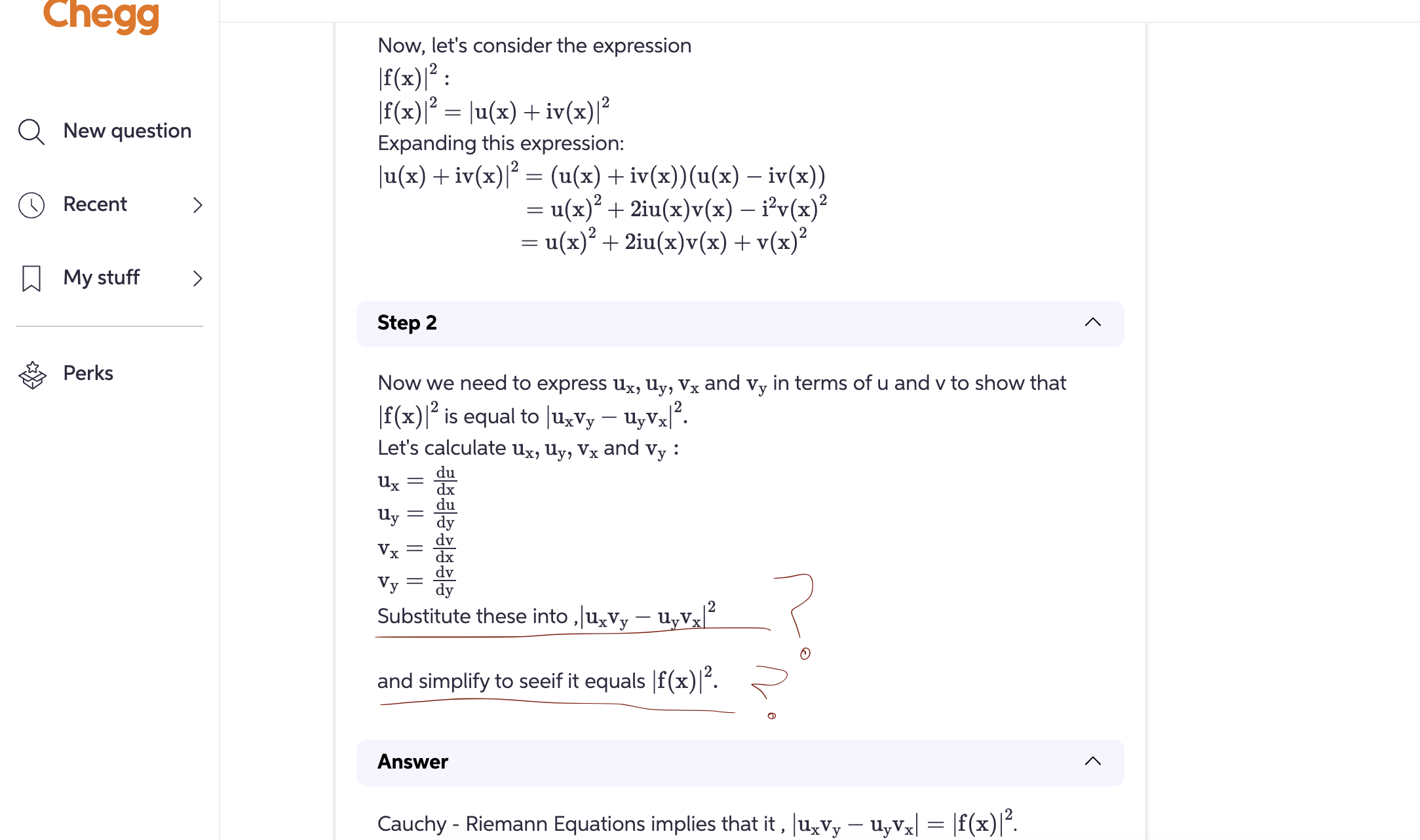 some one wrote this answer but I couldnt get it how | Chegg.com
