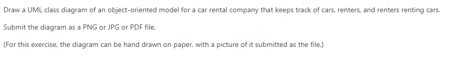 Solved Draw a UML class diagram of an object-oriented model | Chegg.com