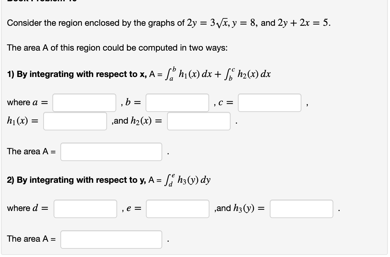 Solved Consider the region enclosed by the graphs of | Chegg.com