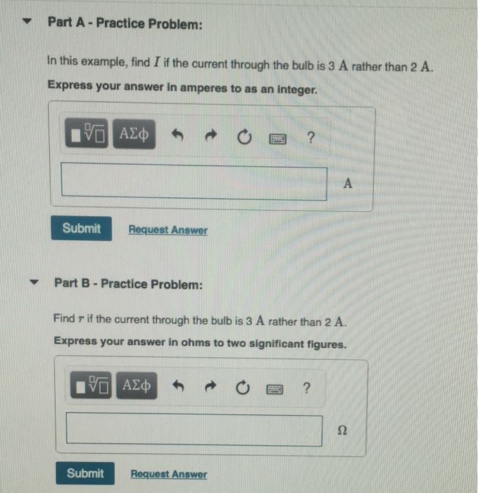 Solved v Part A- Practice Problem: In this example, find I | Chegg.com