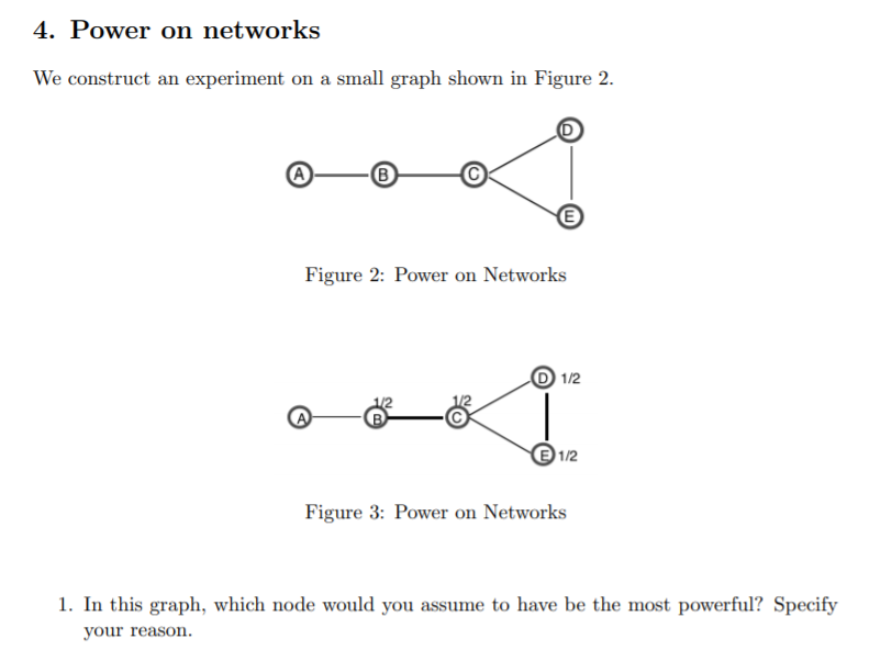 Solved 4. Power on networks We construct an experiment on a | Chegg.com