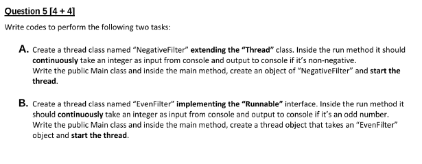 Solved question 5 Course code : Object Oriented | Chegg.com