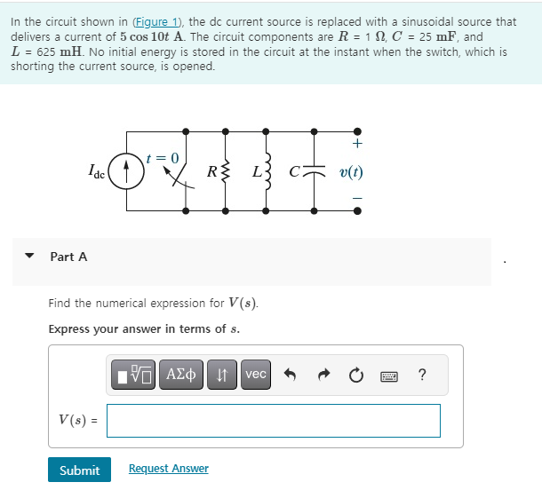 Solved In the circuit shown in (Figure 1), ﻿the dc current | Chegg.com