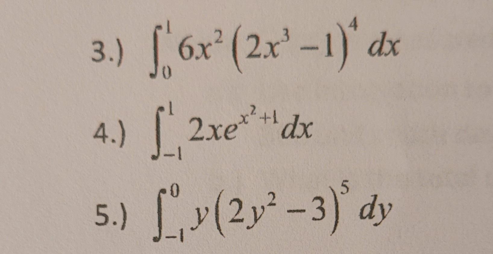 Solved Evaluate the definite integrals using substitution. | Chegg.com