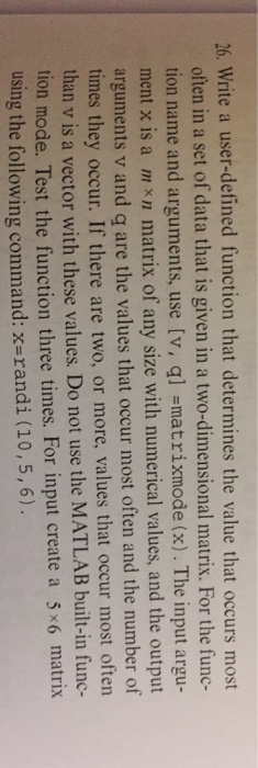 Solved Write a user-defined function that determines the | Chegg.com
