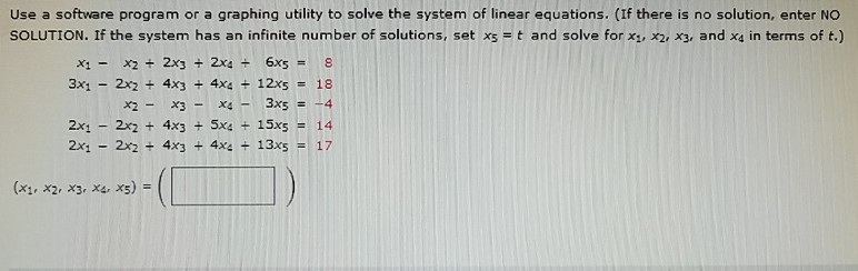 Solved Use a software program or a graphing utility to solve | Chegg.com