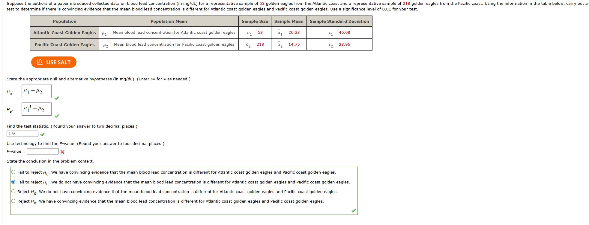 Solved State the appropriate null and alternative hypotheses | Chegg.com
