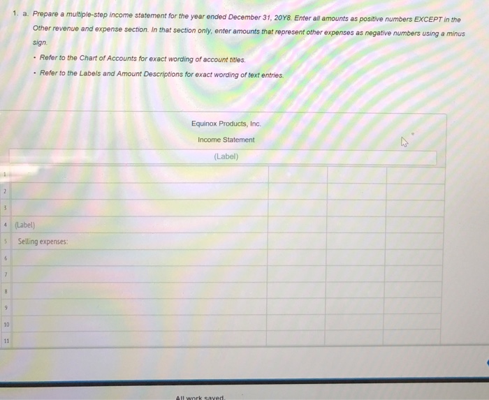 Solved Note: You must complete Comprehensive Problem 4 (Part | Chegg.com