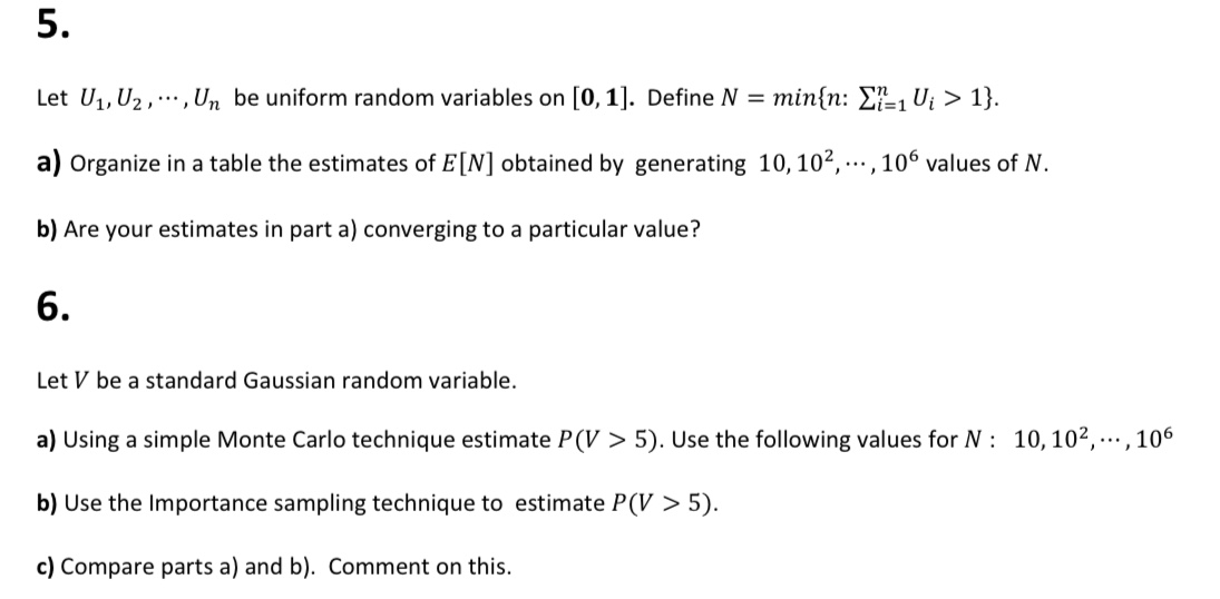 Let U1, U2, ..., Un be uniform random variables on | Chegg.com