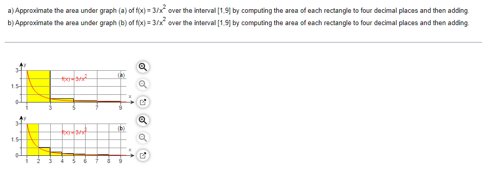 Solved a) ﻿Approximate the area under graph (a) ﻿of f(x)=3x2 | Chegg.com