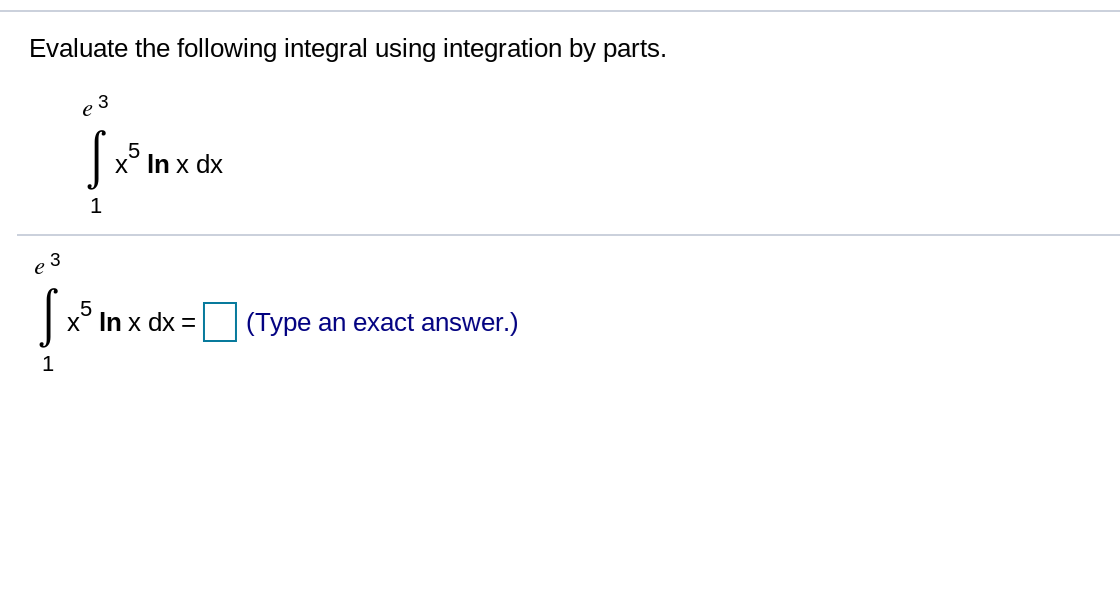 Solved Evaluate the following integral using integration by | Chegg.com