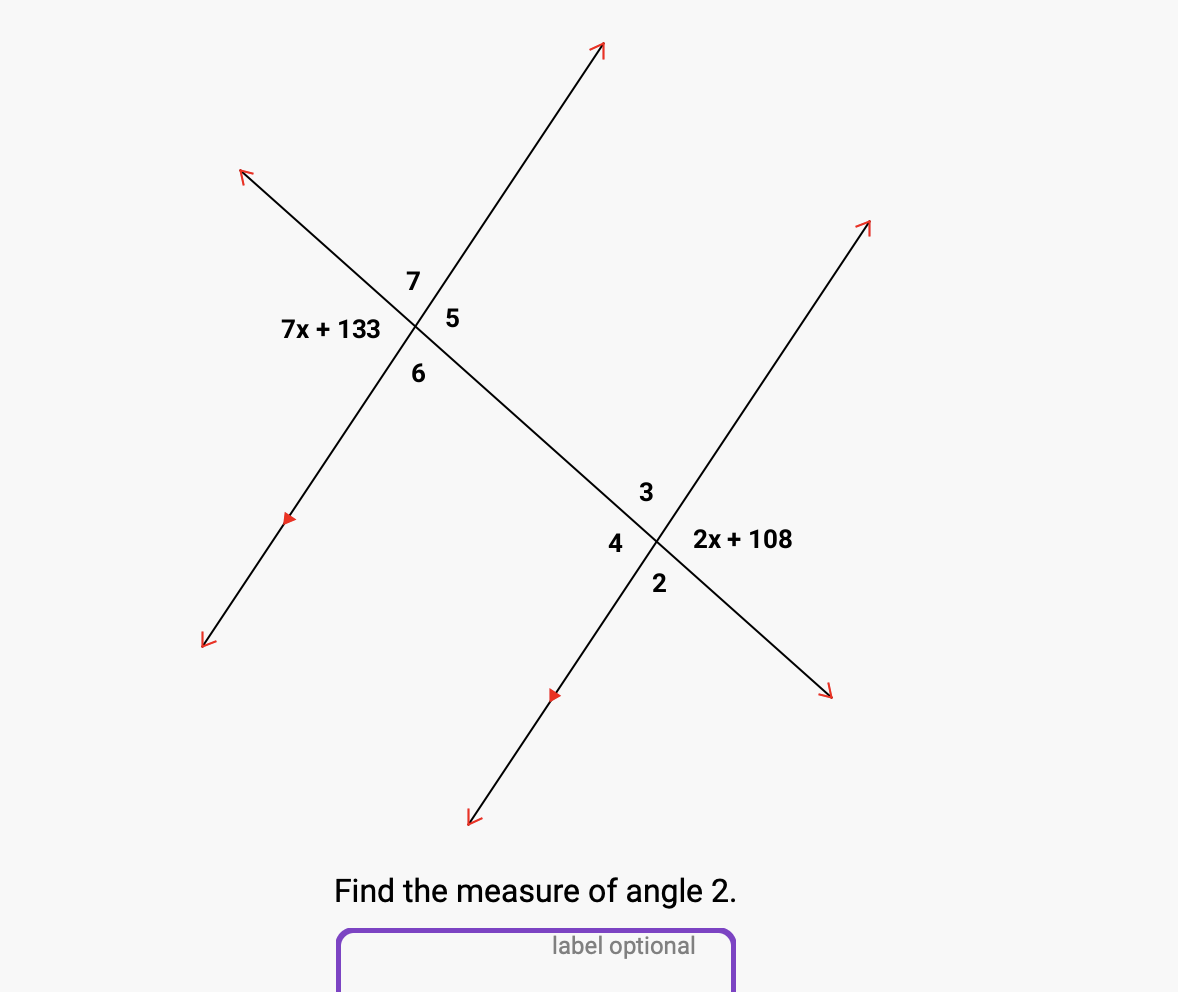 Solved Find the measure of angle 2 . | Chegg.com