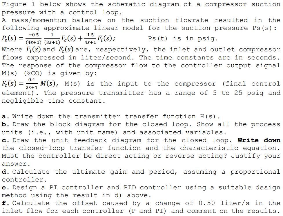 Solved Figure 1 below shows the schematic diagram of a | Chegg.com