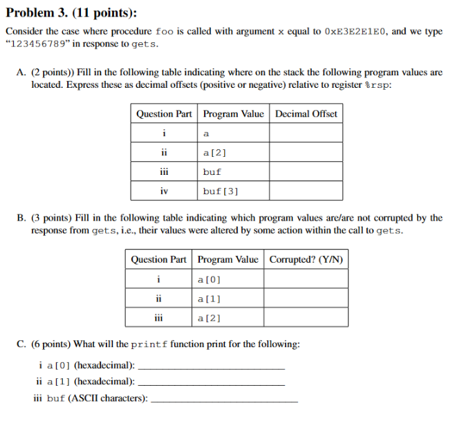 Solved The following series of problems concerns the | Chegg.com