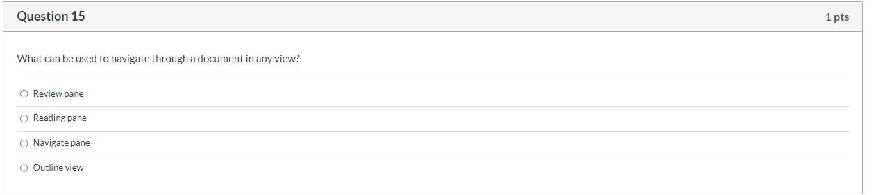 Solved Question 15What can be used to navigate through a | Chegg.com