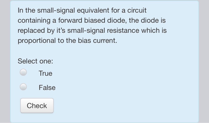 Solved In the small-signal equivalent for a circuit | Chegg.com