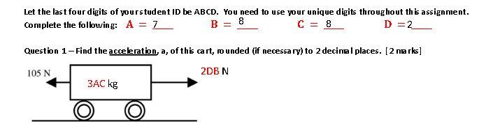Solved Let the last four digits of your student ID be ABCD. | Chegg.com