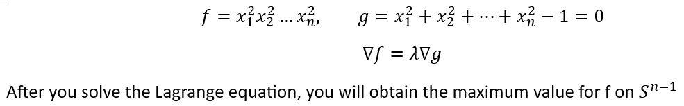 Solved This is advanced calculus of several variable. In | Chegg.com